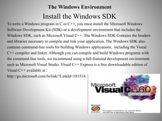 Windows programming | PPTX