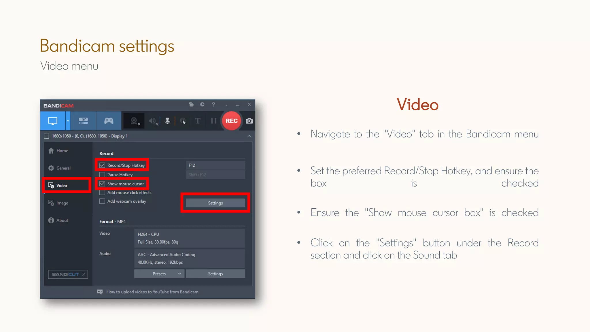 Windows/Bandicam Recording Standards | PPT