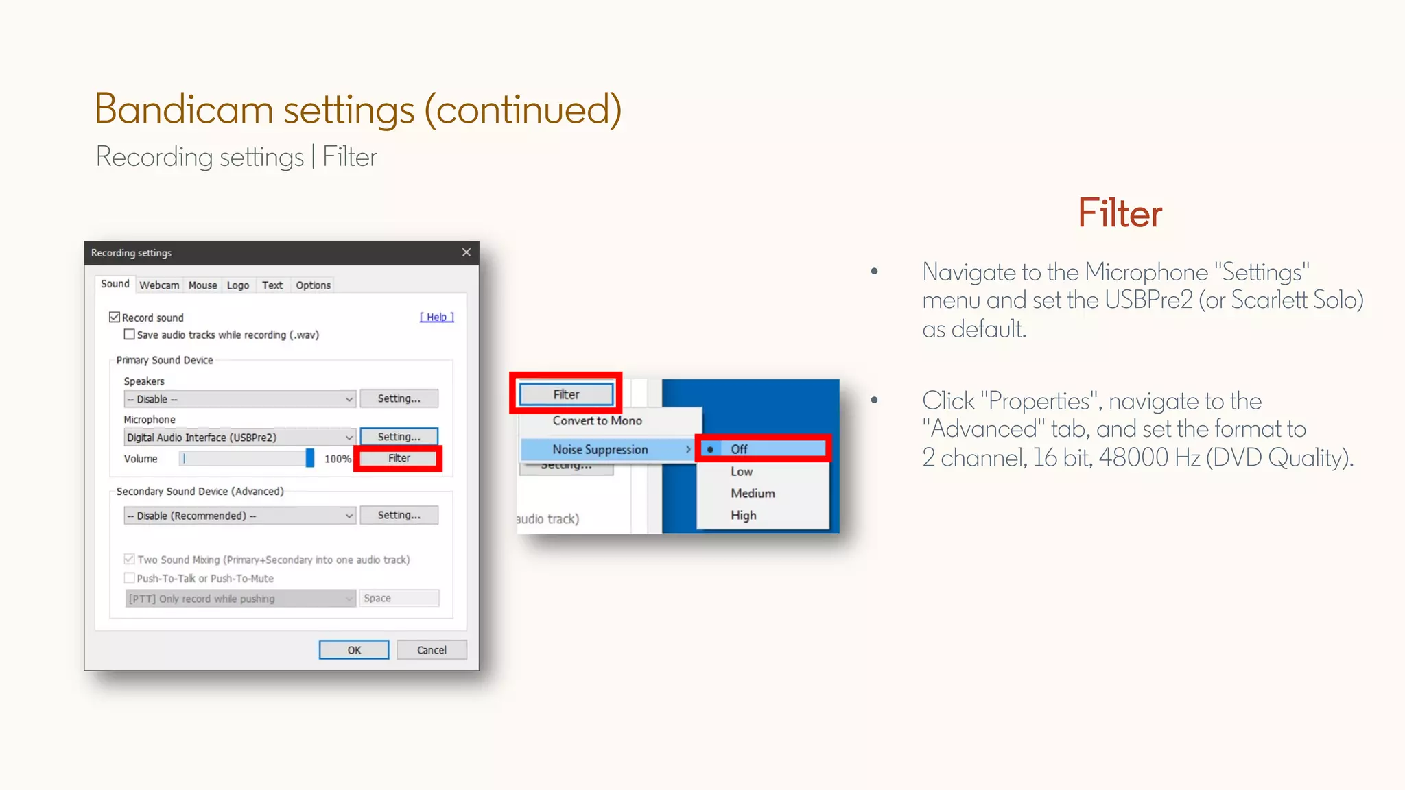 Windows/Bandicam Recording Standards | PDF