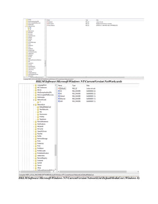 Windows Registry Analysis | PDF