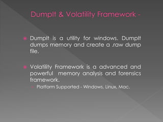 Windows Registry Forensics with Volatility Framework | PPTX