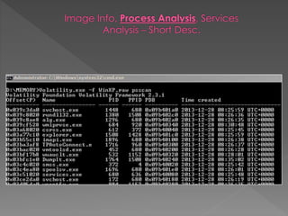 Windows Registry Forensics with Volatility Framework | PPTX