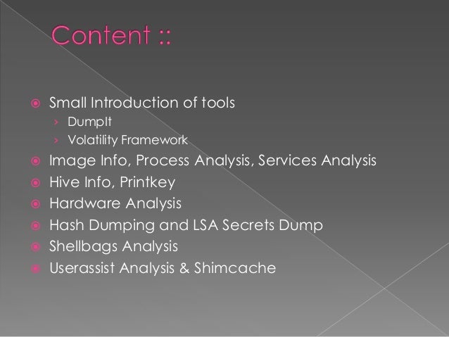 Windows Registry Forensics with Volatility Framework