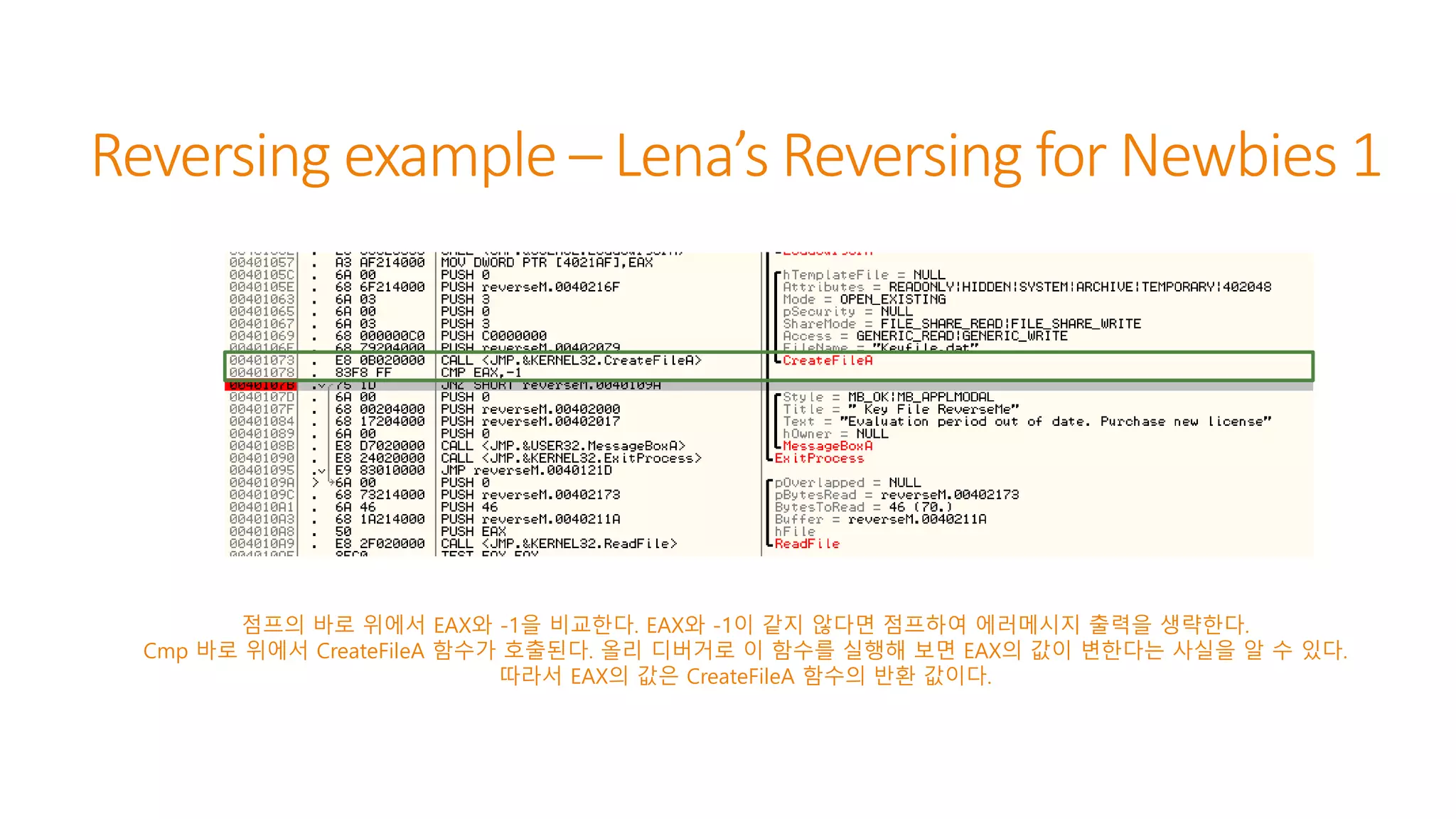 Windows reversing study_basic_1 | PPTX