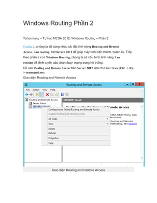 Windows routing phần 2 | PDF