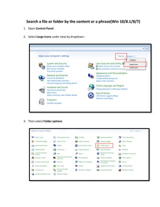 Windows search instruction | PDF