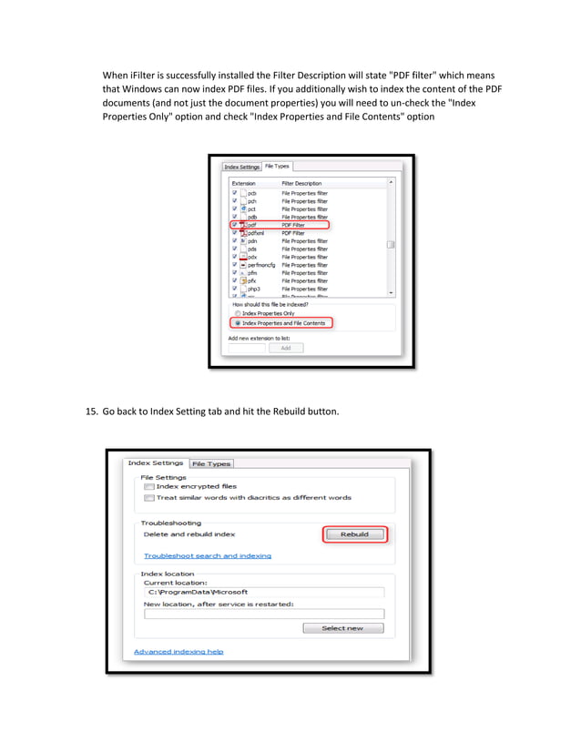 Windows search instruction | PDF