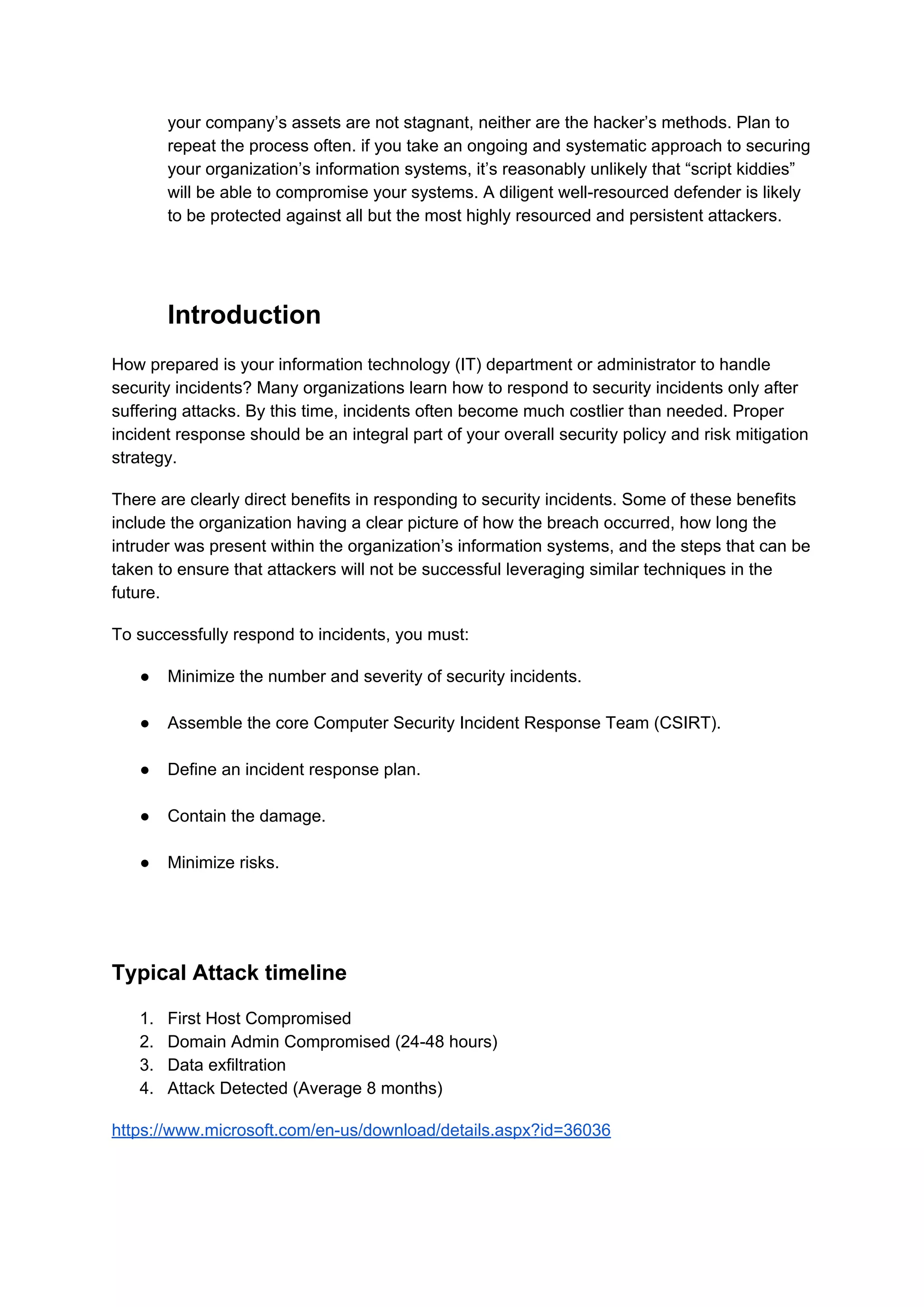 Incident Response | PDF