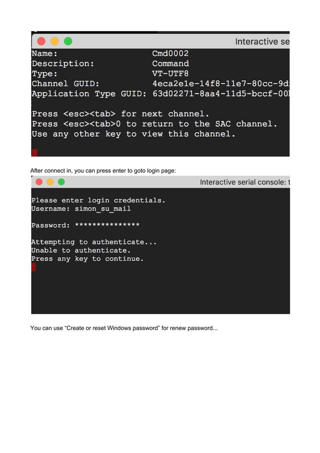 Gce Windows Serial Console Usage Guide Pdf