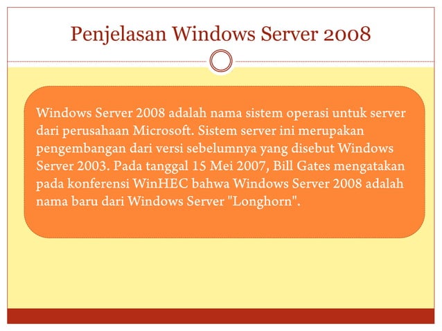 Analisis Kebutuhan Windows server 2008 | PDF