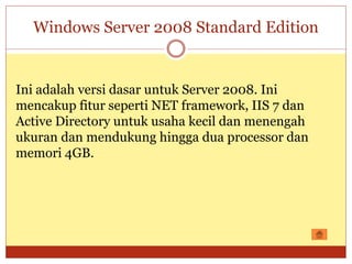 Analisis Kebutuhan Windows server 2008 | PDF