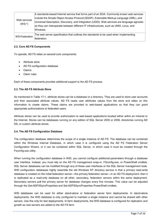 Windows Server 2008 Active Directory ADFS Claims-base Idm for Windows ...