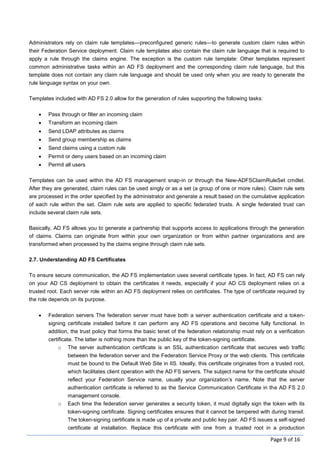 Windows Server 2008 Active Directory ADFS Claims-base Idm for Windows ...