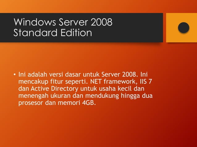 Windows Server 2008 | PPTX