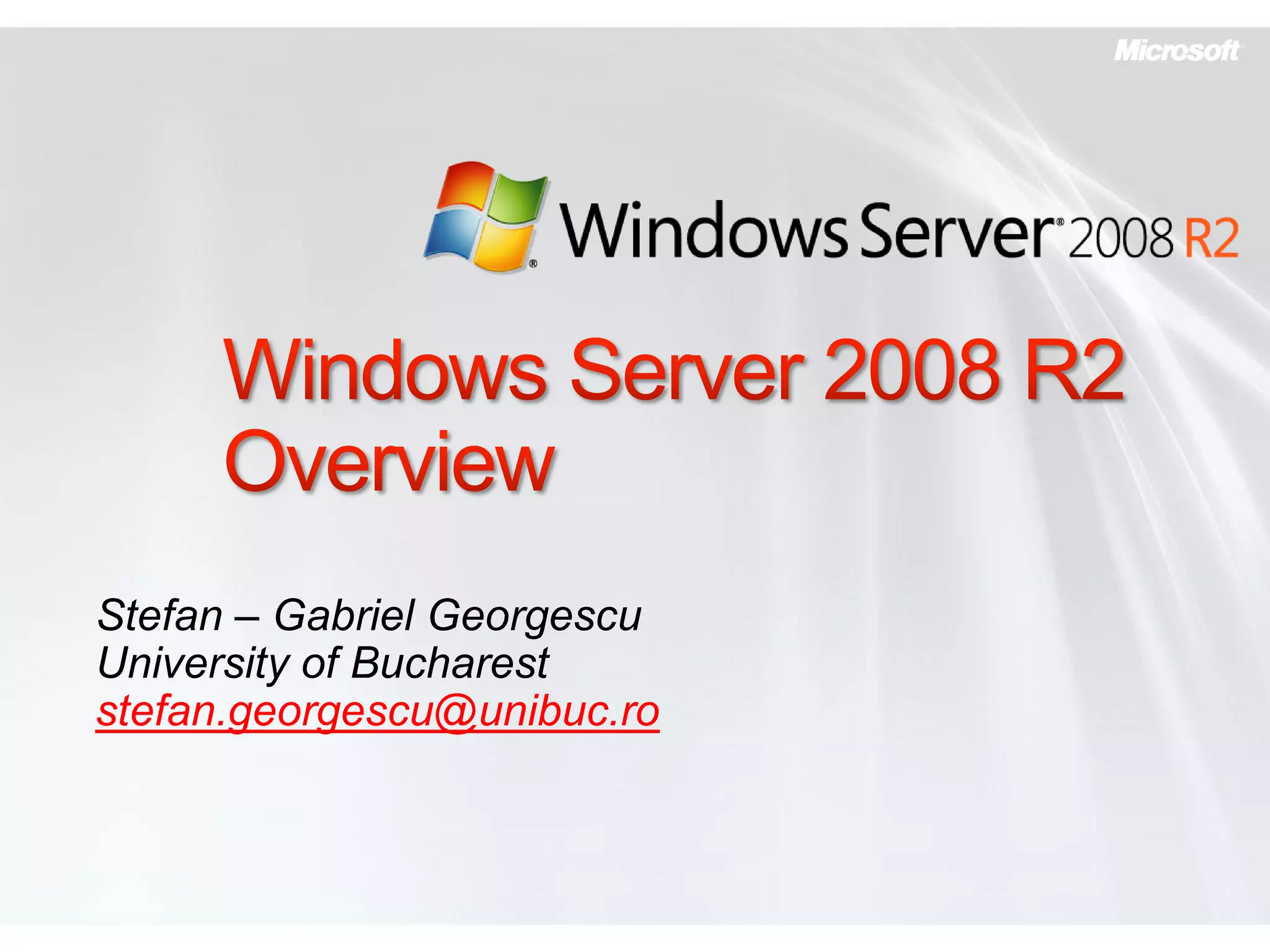 Windows Server 2008 R2 Overview 1225768142880746 9 | PPT