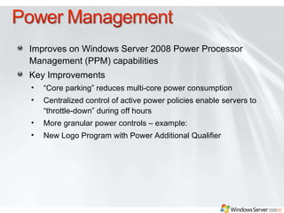 Windows Server 2008 R2 Overview | PPT