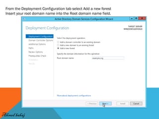 Windows server 2012 - installing active directory domain server | PDF