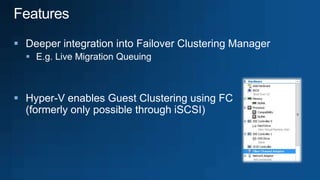 Windows server 2012 failover clustering improvements | PPTX