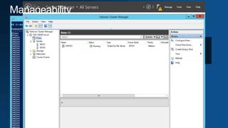 Windows server 2012 failover clustering improvements | PPTX
