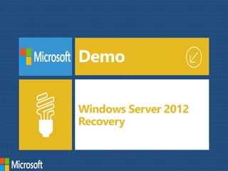 Windows Server 2012 Active Directory Recovery | PPT