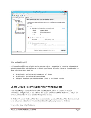 Windows server 2012 and group policy | PDF | Operating Systems ...