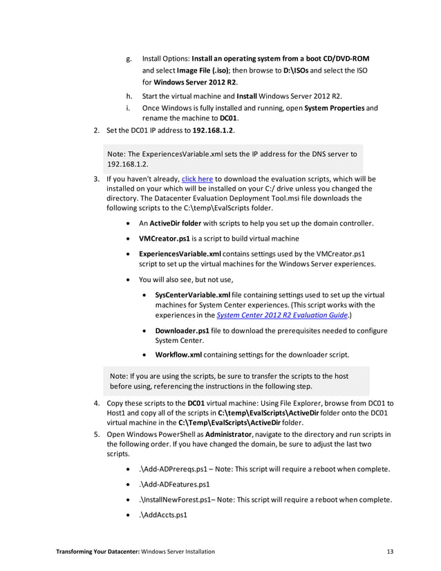 Windows server 2012_r2_evaluation_guide | PDF | Cloud Computing | Internet