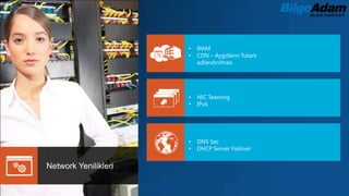 Windows server 2012 Rol ve Bilesenlerdeki Onemli Yenilikler | PPTX