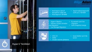 Windows server 2012 Rol ve Bilesenlerdeki Onemli Yenilikler | PPTX