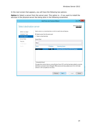 Windows server 2012_tutorial | PDF