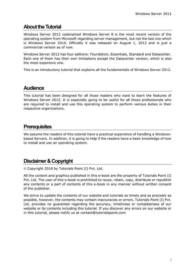 Windows server 2012_tutorial | PDF