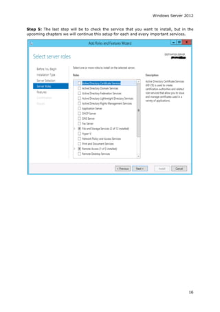 Windows server 2012_tutorial | PDF