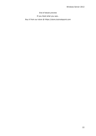 Windows server 2012_tutorial | PDF