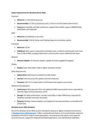Windows Server 2016 : Its Standard Key | PDF