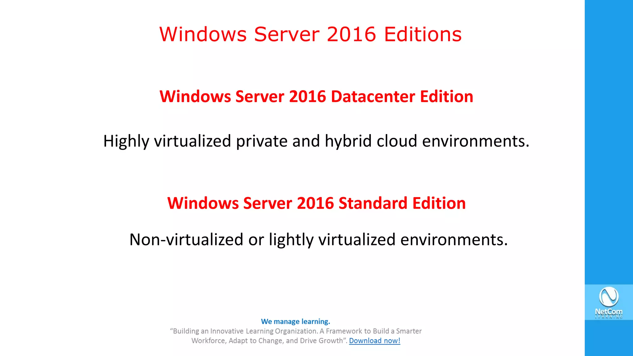 Windows Server 2016 First Look (Part 1) | PDF