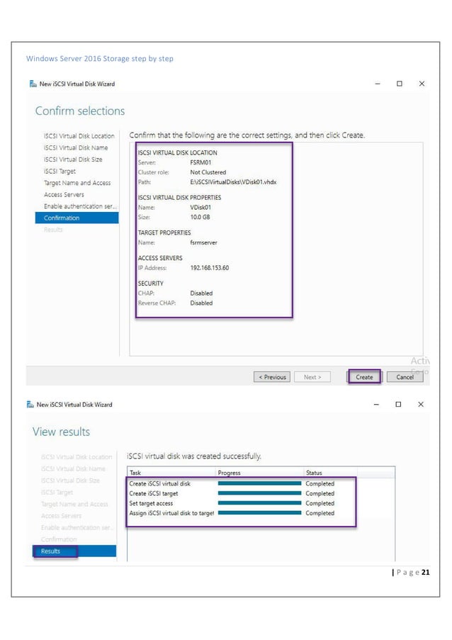 Windows server 2016 storage step by step complete lab | PDF | Free Download