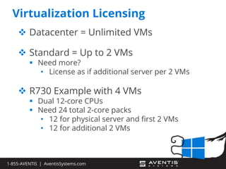 Windows Server 2016 Licensing Tips | PPTX | Cloud Computing | Internet
