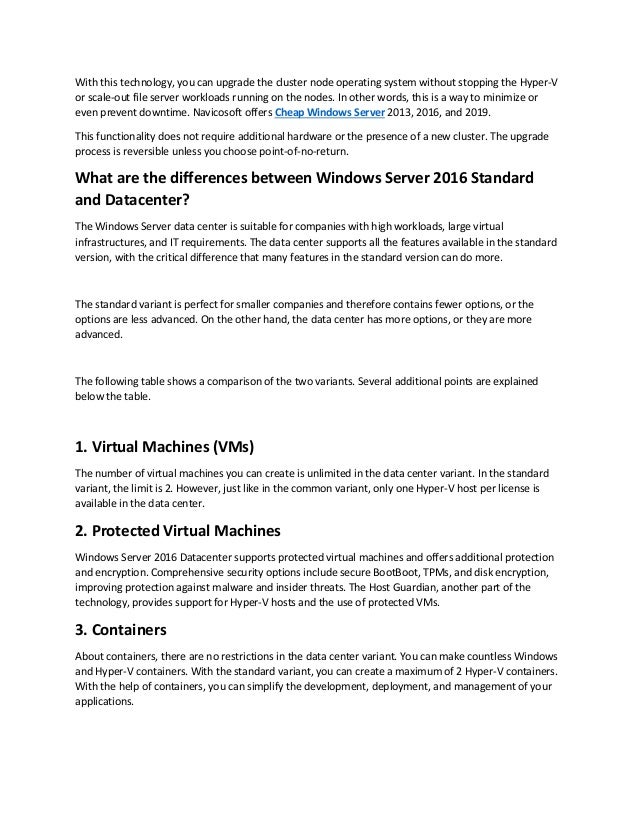 Windows Server 2019 vs. 2016 & Standard vs. Datacenter.pdf