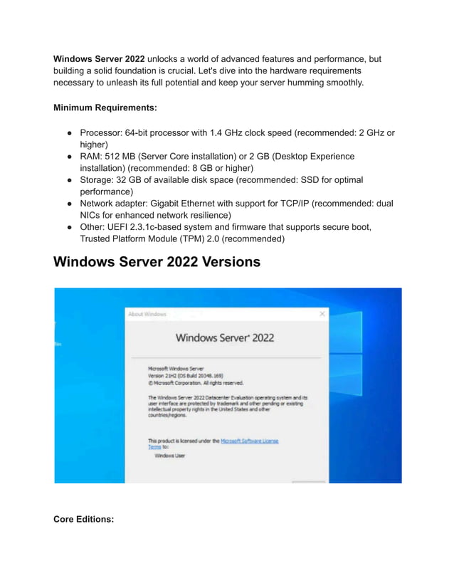 Windows Server 2022_ Enhanced Performance and Security | PDF | Operating Systems | Computer ...
