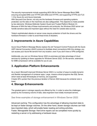 Windows Server 2022_ Enhanced Performance and Security | PDF