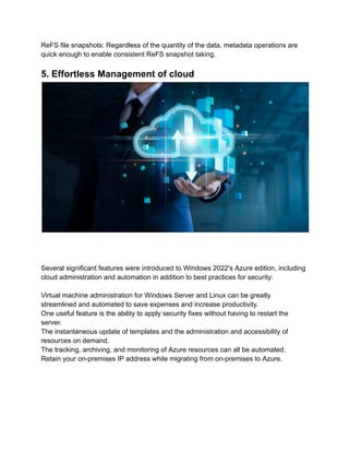 Windows Server 2022_ Enhanced Performance and Security | PDF