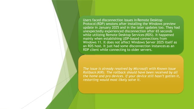 Windows Server 2025 known issues and notifications.pptx