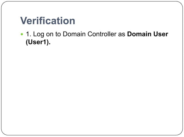 Windows Server 2008 Active Directory | PPTX | Operating Systems | Computer Software and Applications