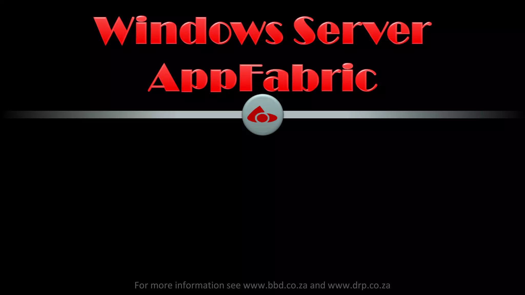 Windows Server Appfabric Ppt Computer Software And Applications