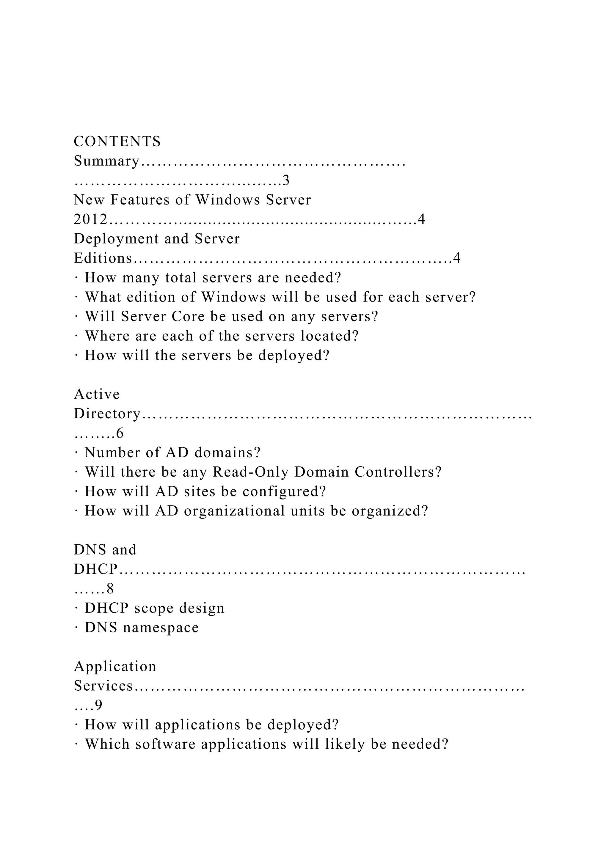 Windows Server Deployment Proposal For Worldwide Advertising, In.docx