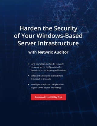 Windows server hardening 1 | PDF