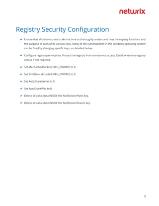 Windows server hardening 1 | PDF