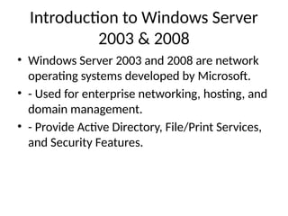 Windows_Server_Installation.pptx FOR COMPUTER NETWORKING | PPTX