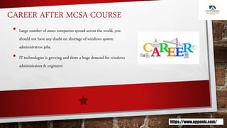 Windows server mcsa mcse certification | PPTX