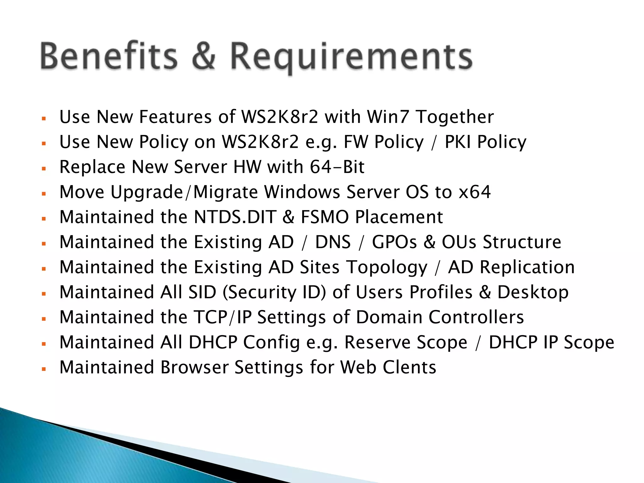 Windows Servers migration & upgrade | PPTX