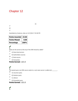 Windows server os chapter 12 13 | PDF